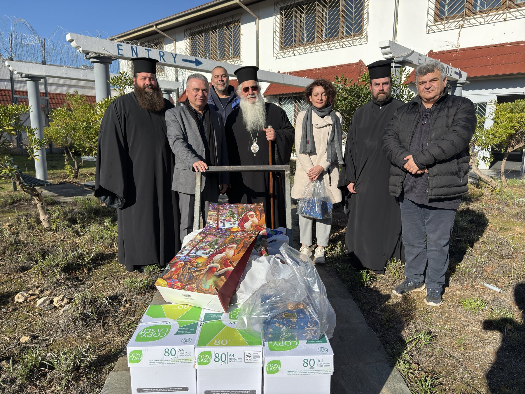 Επίσκεψη στις Φυλακές Ελεώνα – ΙΕΡΑ ΜΗΤΡΟΠΟΛΙΣ ΘΗΒΩΝ, ΛΕΒΑΔΕΙΑΣ ΚΑΙ ΑΥΛΙΔΟΣ