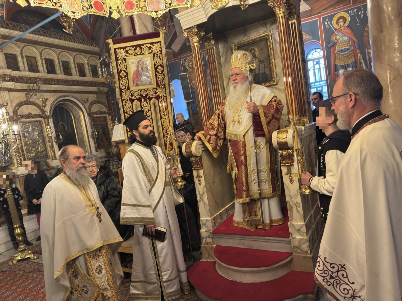 Θεία Λειτουργία στον Ιερό Ναό Αγίου Γεωργίου Δροσιάς και στην Ιερά Μονή ...